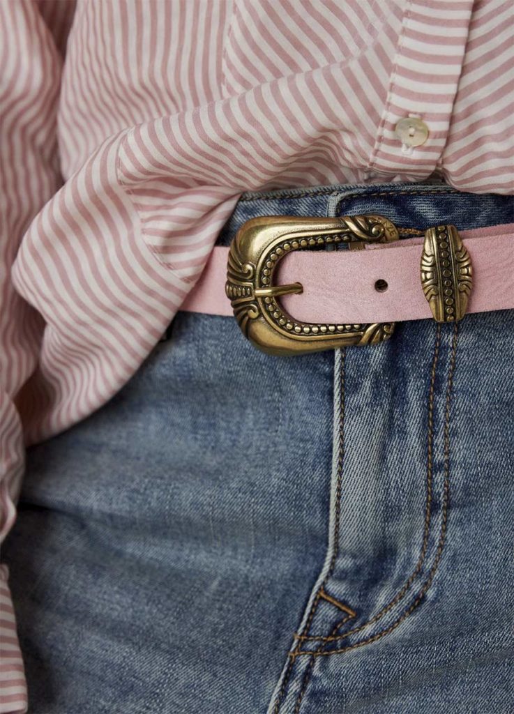 SUMMUM WOMAN STATEMENT BELT - ROSE - Rococo Boutique Ireland