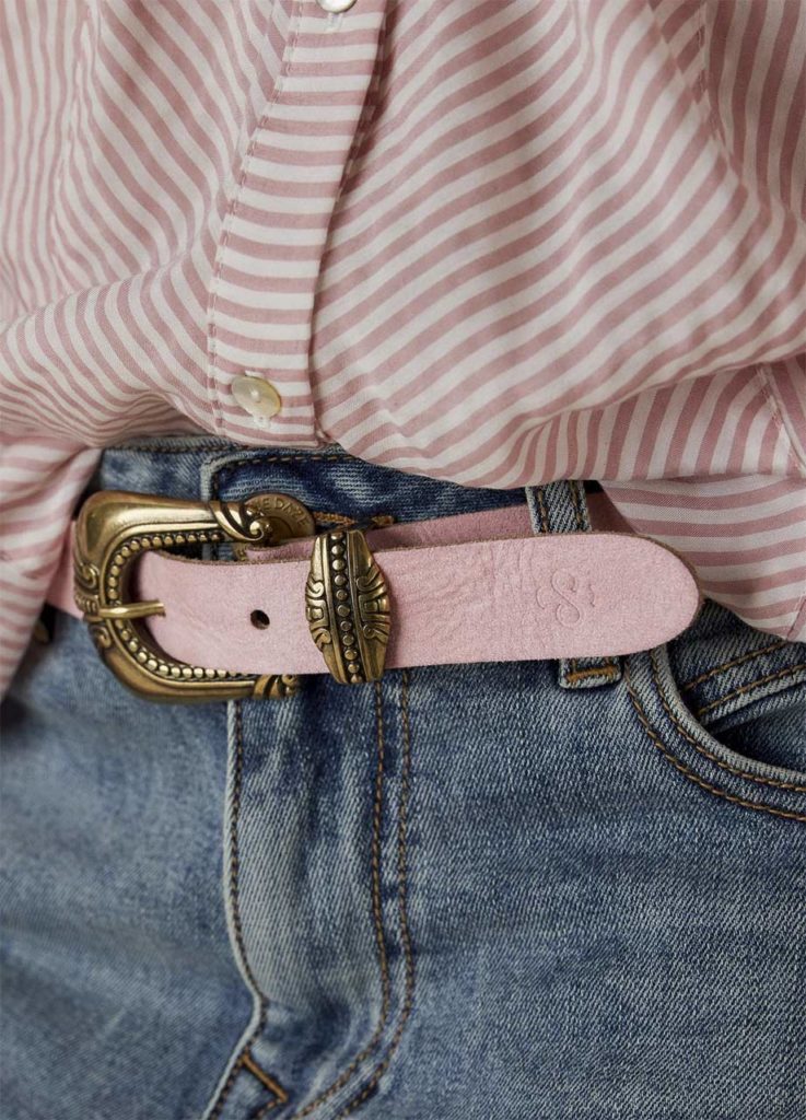 SUMMUM WOMAN STATEMENT BELT - ROSE - Rococo Boutique Ireland