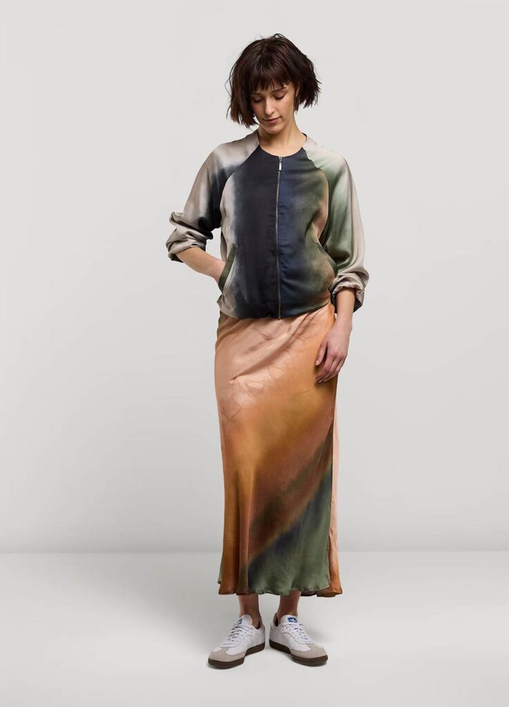 SUMMUM WOMAN BOMBER JACKET FADE - Rococo Boutique Ireland